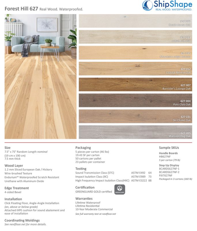 Forest Hill 627-035 Mountain Lodge Hickory Hardwood Next Floor - Kaplan ...